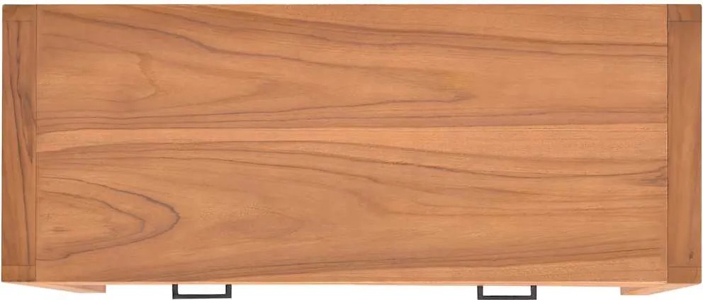 Psací stůl se 2 zásuvkami 100 x 40 x 75 cm teakové dřevo 325270