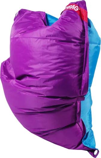 Beanbag sedací pytel / vak 189x140 duo purple - turquoise (fialová/tyrkys)  | BIANO