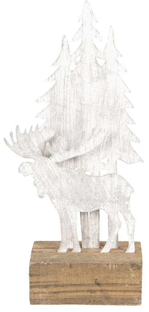 Dekorace Vánoční strom s losy - 13*8*28 cm