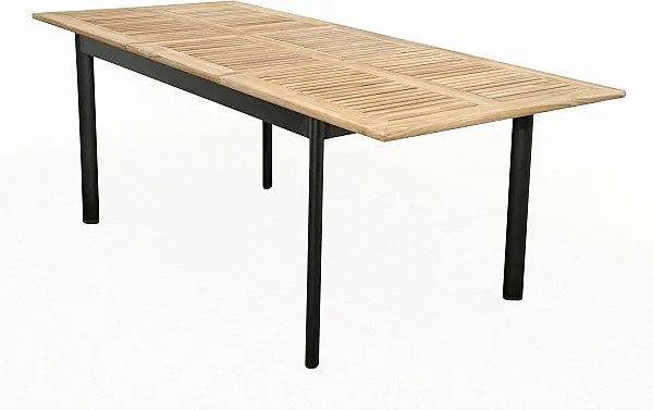 DOPPLER Hliníkový stůl rozkládací CONCEPT 150/210x90 cm (teak)
