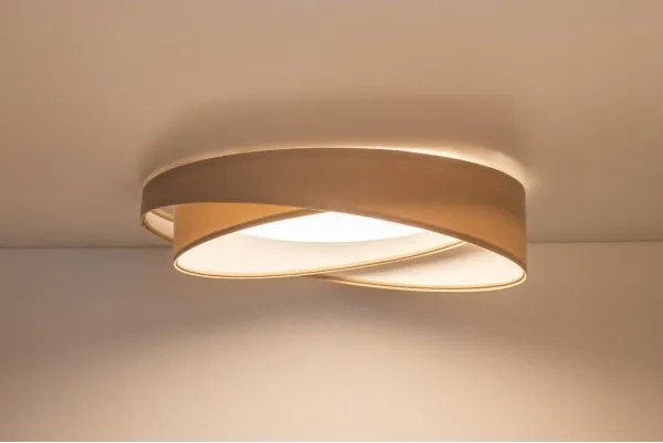 LED Stm. stropní svítidlo SM. GALAXY M. LED/24W/230V pr. 55 cm béžová/bílá + DO