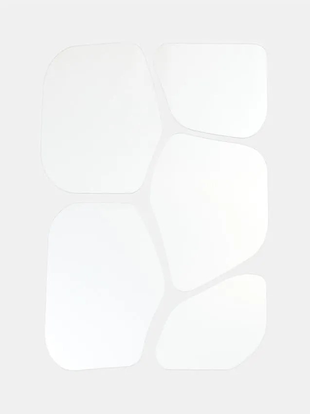 Sinsay - Sada zrcadel s nepravidelnými tvary 5 pack - clear