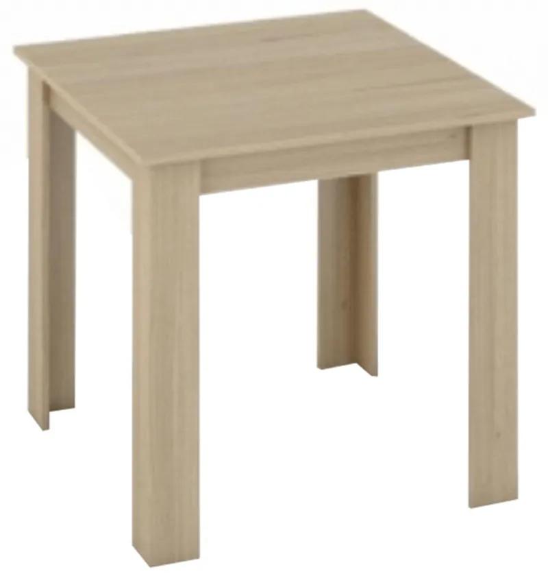 TEMPO Jídelní stůl, dub sonoma, 80x80 cm, KRAZ