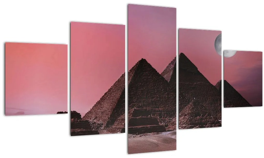 Obraz - Pyramidy Giza, Egypt (125x70 cm)