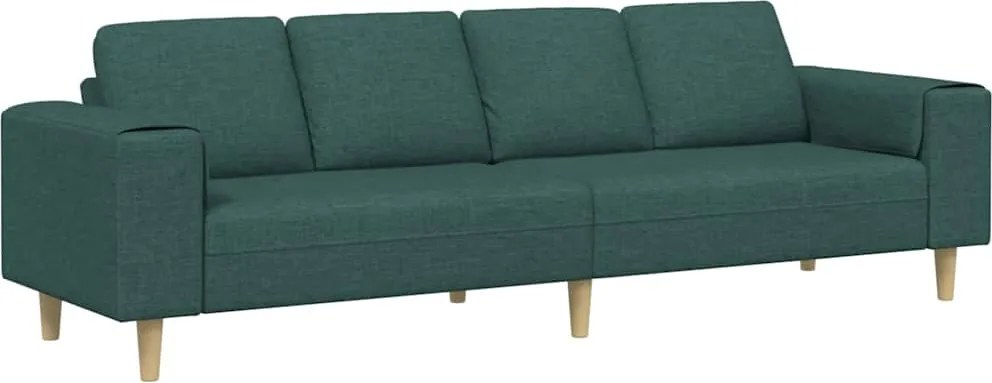 Pohovka do obývacího pokoje Tmavě zelená 250 x 77 x 76 cm 3335085