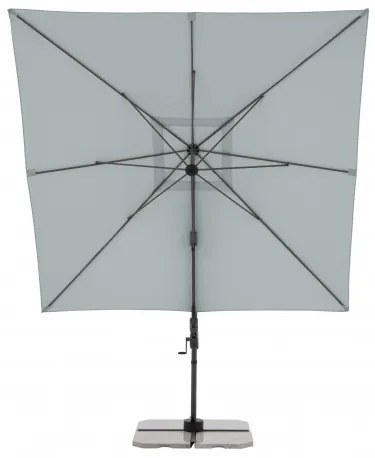 Zahradní slunečník s boční nohou Derby DERBY DX 280 x 280 cm- světle šedý