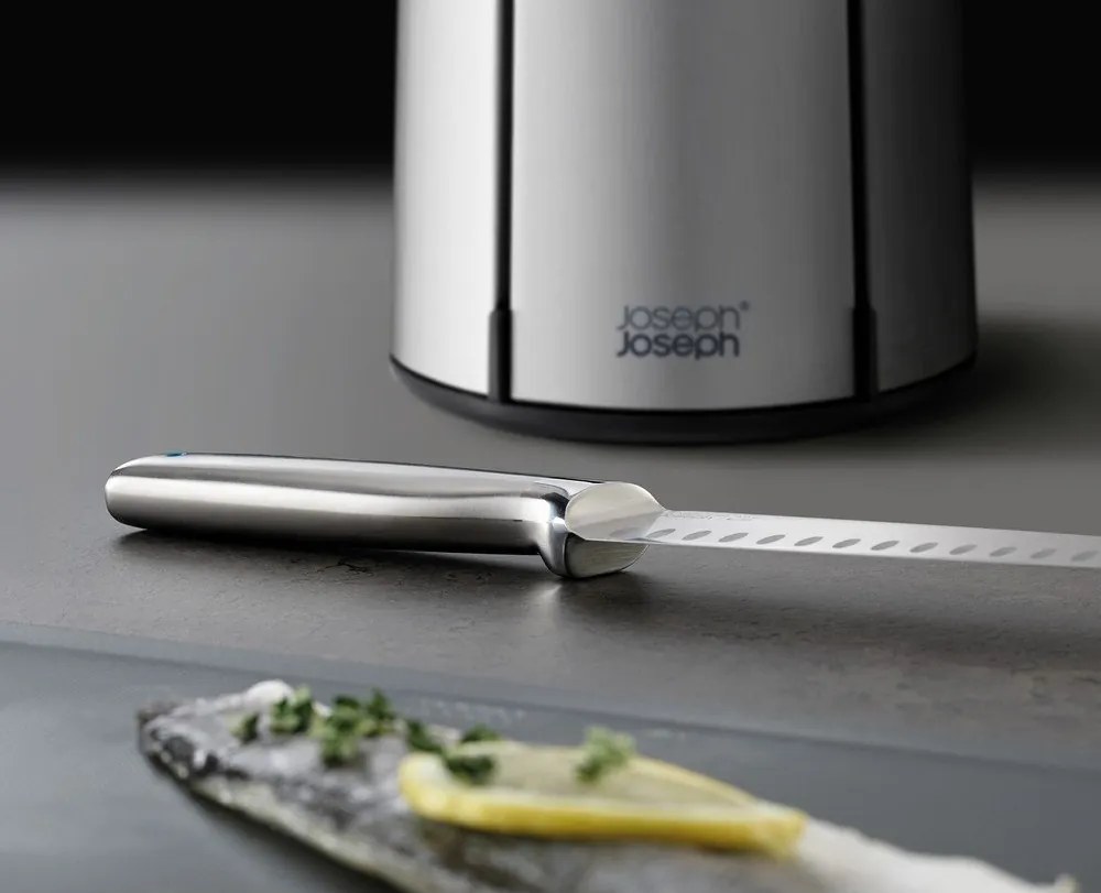 Sada nožů s rotačním stojanem 5 ks z nerezové oceli Elevate Steel – Joseph Joseph