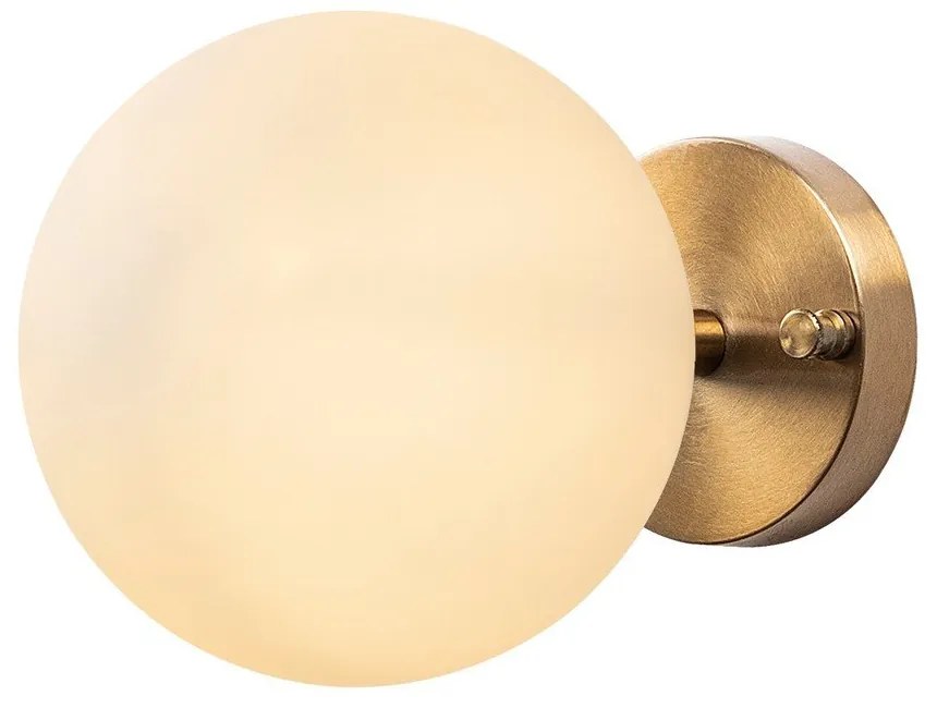 Nástěnné svítidlo v bílé a bronzové barvě ø 15 cm Atmaca – Opviq lights