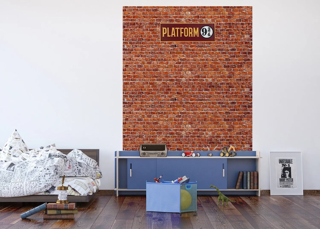 Dětská vliesová fototapeta na zed' Harry Potter Platforma 9 3/4 | 182 x 252 cm | DFTDXL1971