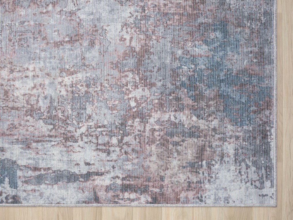 My Flair, Kusový koberec Avery grau/blau/braun – na ven i na doma, 160x230, šedá, chodba / předsíň