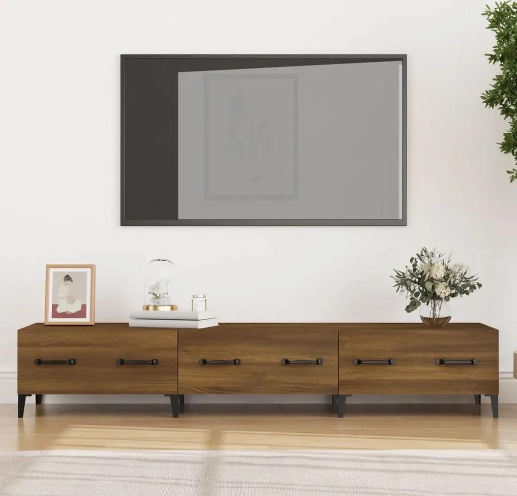 vidaXL TV skříňka 150 x 34,5 x 30 cm kompozitní dřevo [812646] Barva: hnědý dub