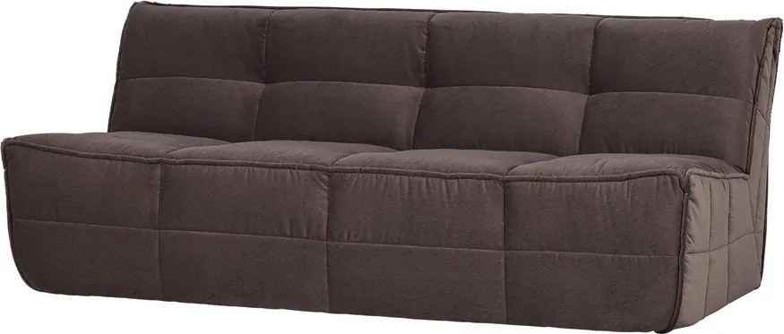 Hnědá sametová pohovka 204 cm Cluster – vtwonen