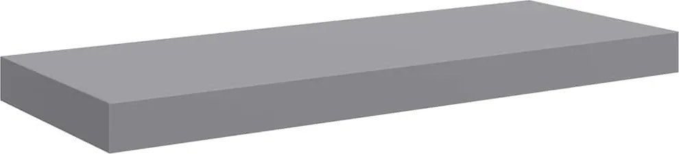 Plovoucí nástěnné police 4 ks šedé 60 x 23,5 x 3,8 cm MDF 323855