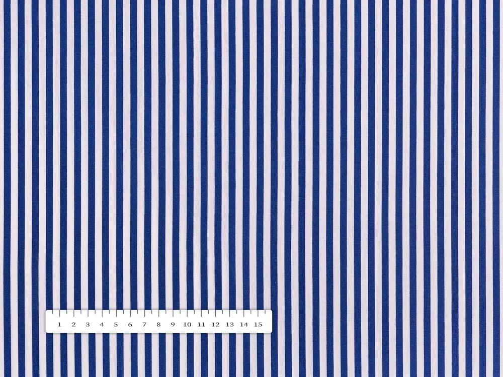 Biante Bavlněný čtvercový ubrus Sandra SA-364 Modro-bílé proužky 110x110 cm