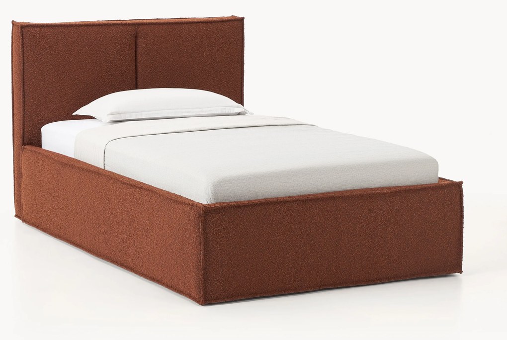 Čalouněná jednolůžková postel's úložným prostorem Dream