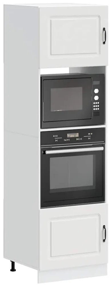 Skříňky na troubu 2 ks "Kalmar" bílý kompozitní dřevo 3315031