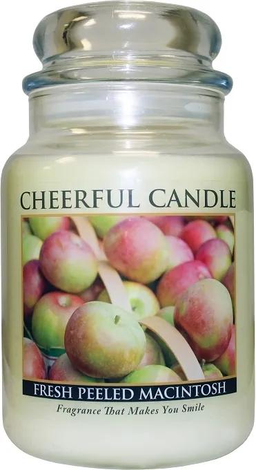 Cheerful Candle Vonná svíčka ve skle Čerstvé Jablko - Fresh Peeled Macintosh, 24oz