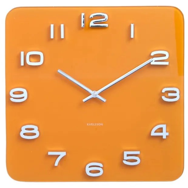 BonamiOranžové hodiny Karlsson Vintage, 35 x 35 cm