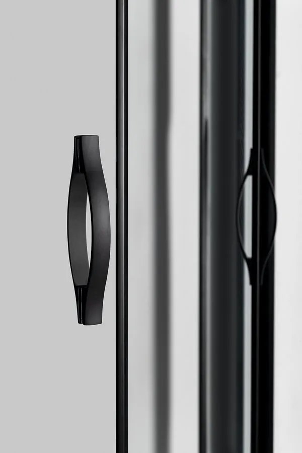 Gelco Gelco, SIGMA SIMPLY BLACK čtvrtkruhová sprchová zástěna 1200x900mm, R550, čiré sklo, GS1290B