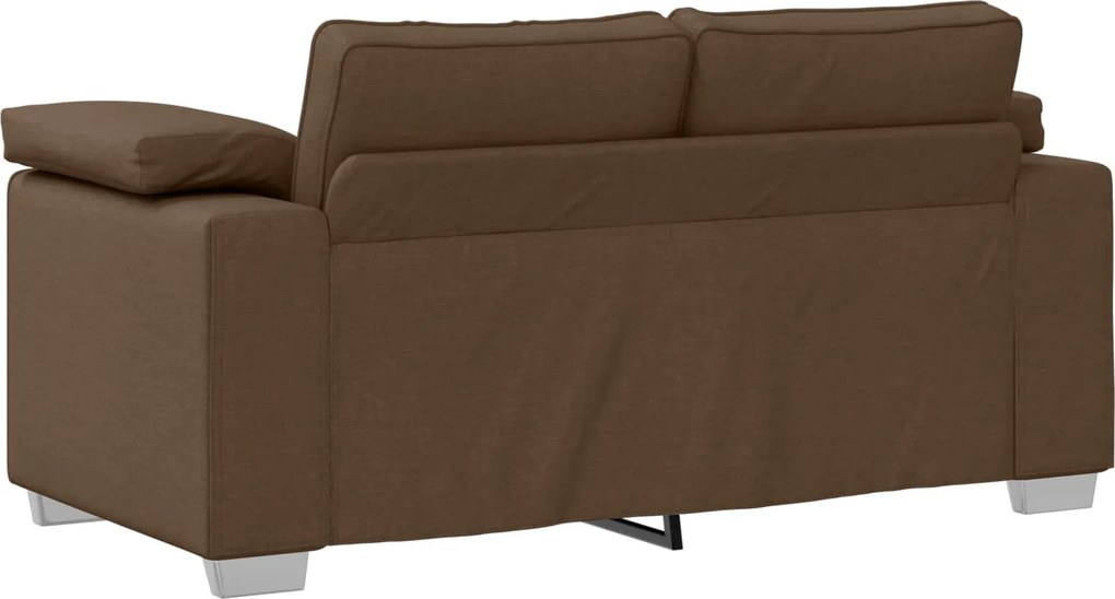 Pohovka 2 ks Hnědá textil 3324744