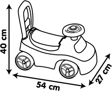 Smoby Odrážedlo Auto Červená / od 10 měsíců