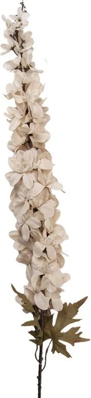 Dekorace umělá květina ostrožka Delphinium s bílým květem - 8*8*124 cm