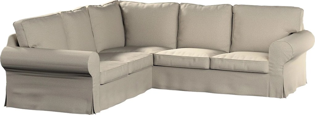 Potah na pohovku IKEA Ektorp rohová barva béžová látka pletený vzor