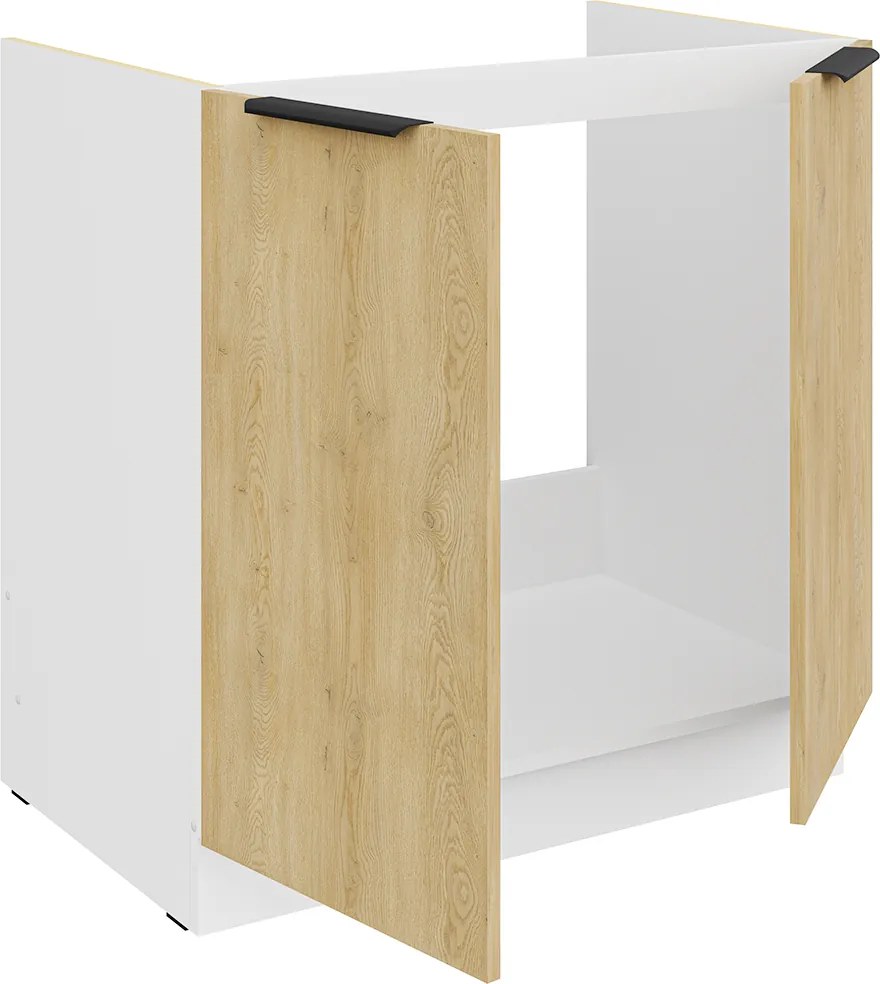 CREMONA bc | dolní skříňka 80 ZL 2F dřezová | 80 cm | bílá/cremona