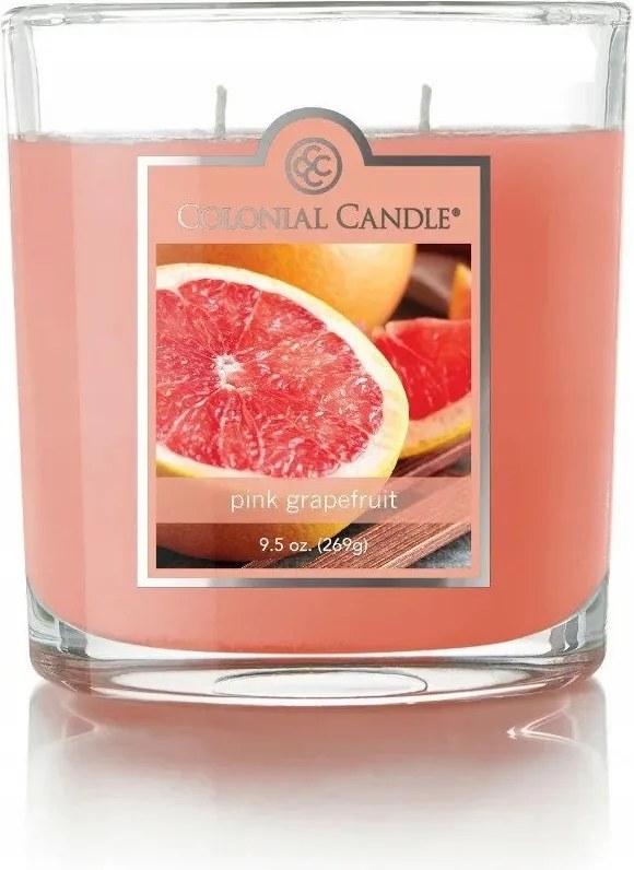 Střední oválná svíčka Pink Grapefruit Colonial Candle