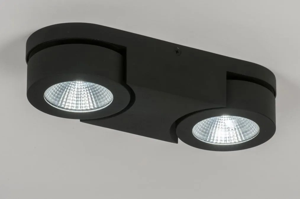 Stropní designové LED svítidlo do chodby AV Black II