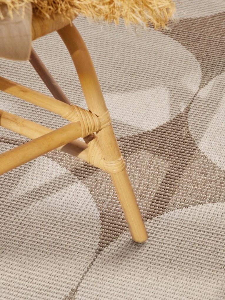 NORTHRUGS, Kusový koberec Duet Bowen 106245 Beige/White - na ven i na doma, 200x290, béžová, chodba / předsíň