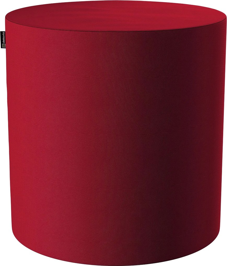 Sedák Barrel- válec pevný barva červená látka pletený vzor