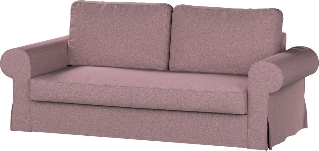 Potah na pohovku IKEA Backabro, 3-místná, rozkládací barva růžová látka pletený vzor
