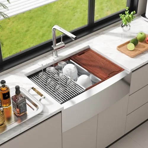 Kuchyňský dřez Farmhouse, dřezy z nerezové oceli – TXHW332209RS1