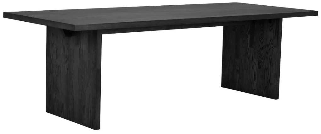 OnaDnes -20% Černý dřevěný jídelní stůl ROWICO EMMETT 240 x 95 cm