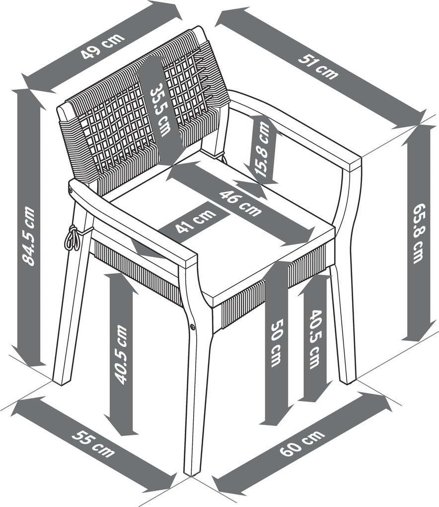 Tchibo - Stohovatelná jídelní židle včetně sedáku - barva: béžová