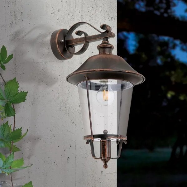 Orion AL 11K/360.01-Venkovní nást. lampa KENZO 1xE27/100W/230V IP44 bronz/patina