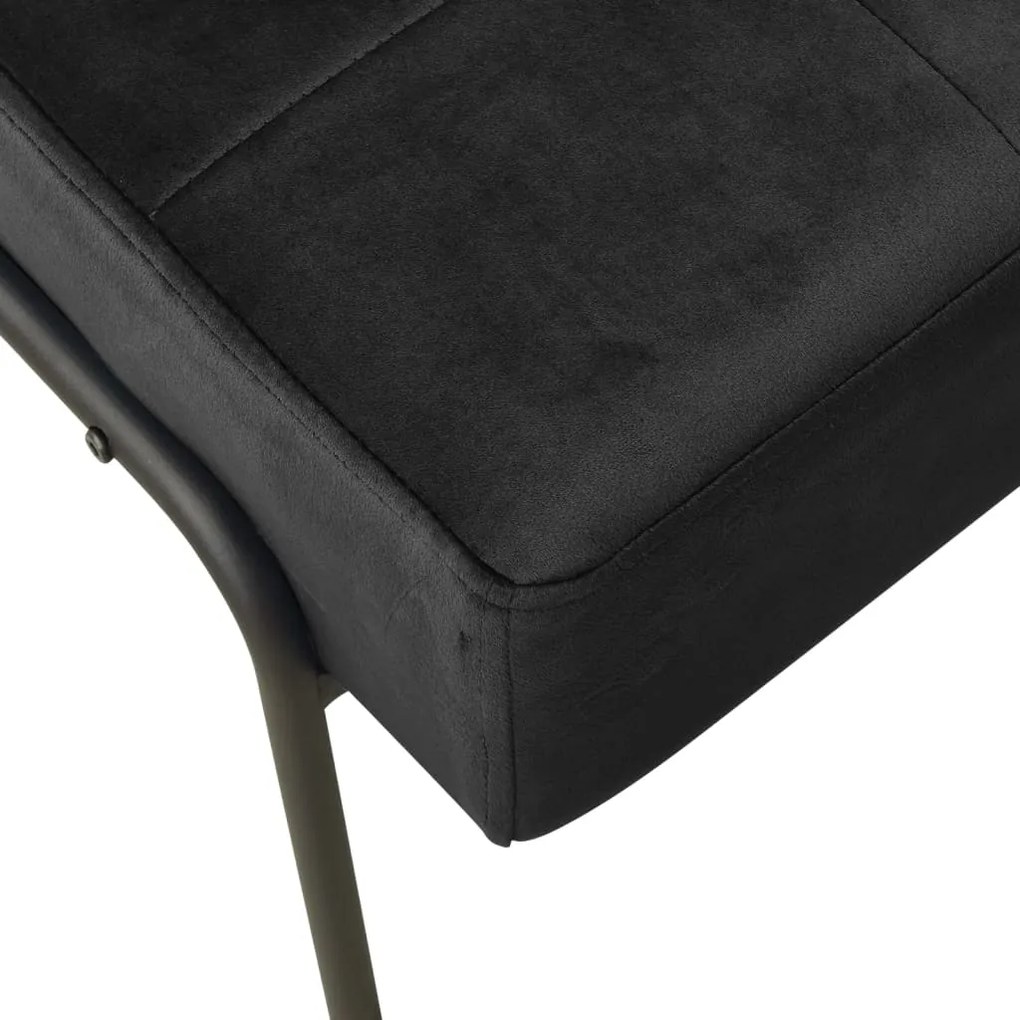 Relaxační židle Vade - 65x79x87 cm | černá samet
