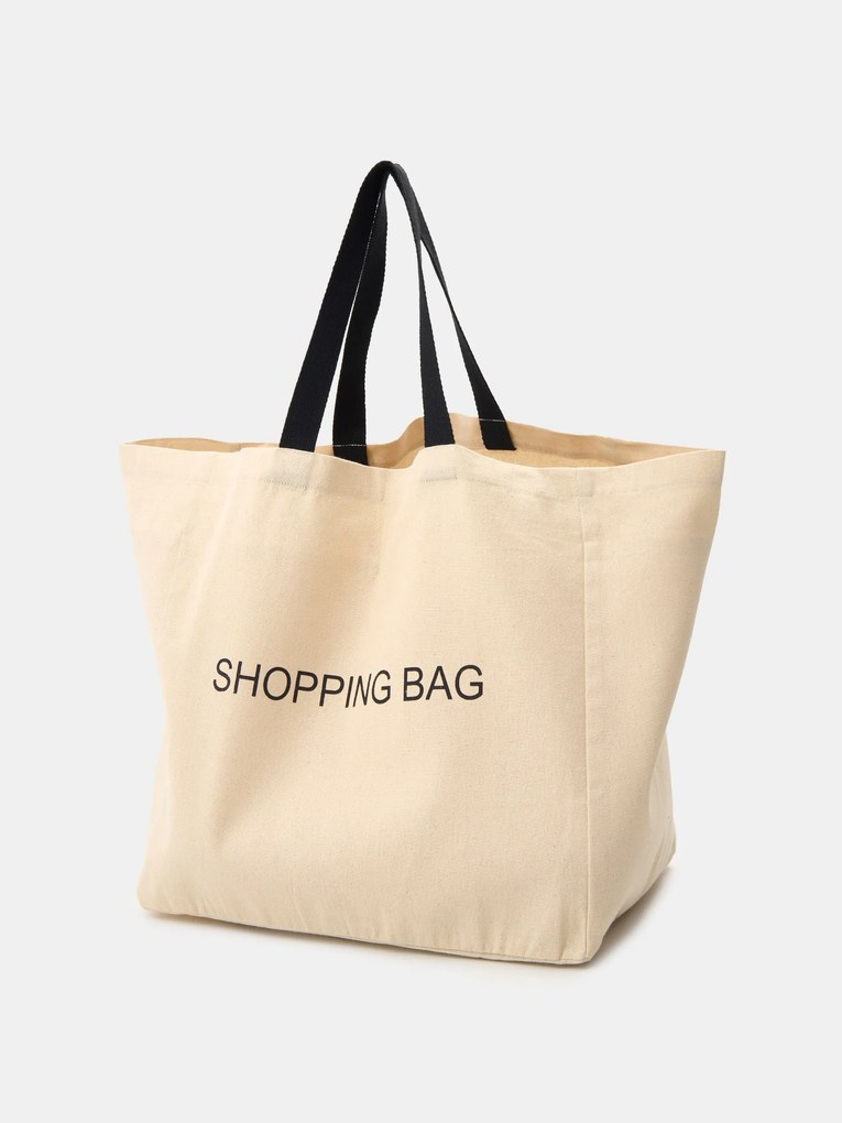 Sinsay - Bavlněná shopper taška s nápisem - krémová