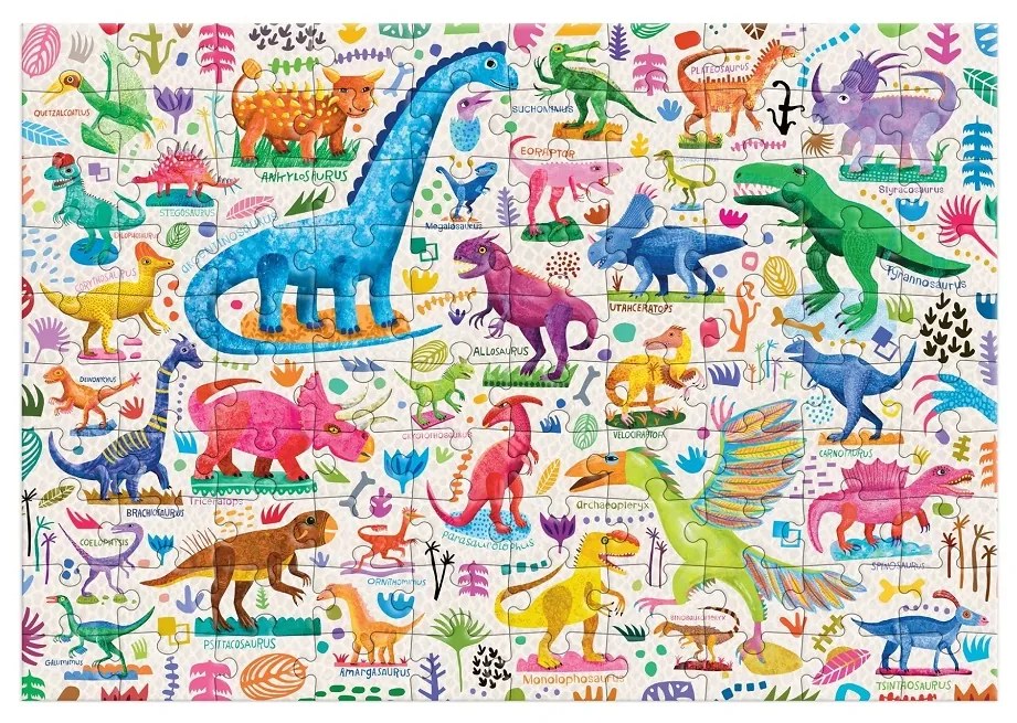 Mudpuppy Puzzle Mocní dinosauři 100 dílků