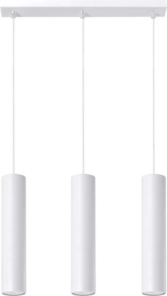 Sollux Lighting Závěsné svítidlo LAGOS 3L bílé