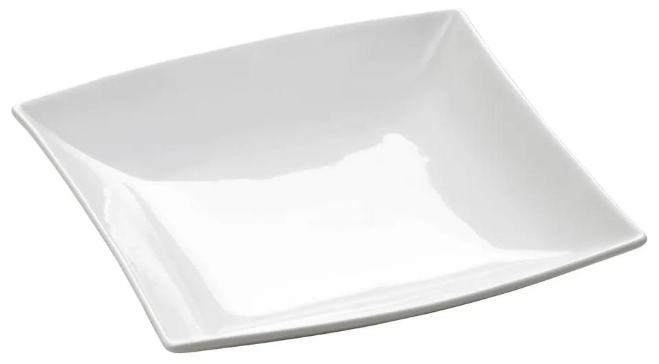 Bílý porcelánový hluboký talíř Maxwell &amp; Williams East Meets West, 21,5 x 21,5 cm