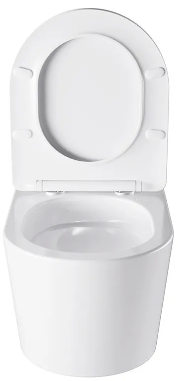 BPS-koupelny Závěsná WC mísa se SoftClose sedátkem HYD-4664, bílá