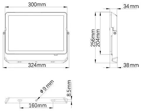 Philips - LED Venkovní reflektor PROJECTLINE LED/100W/230V IP65 4000K