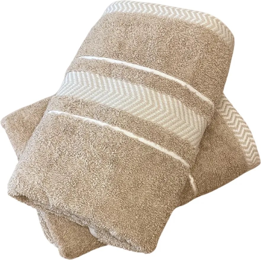 Froté ručník deluxe Monako hnědý 30 x 50cm TiaHome