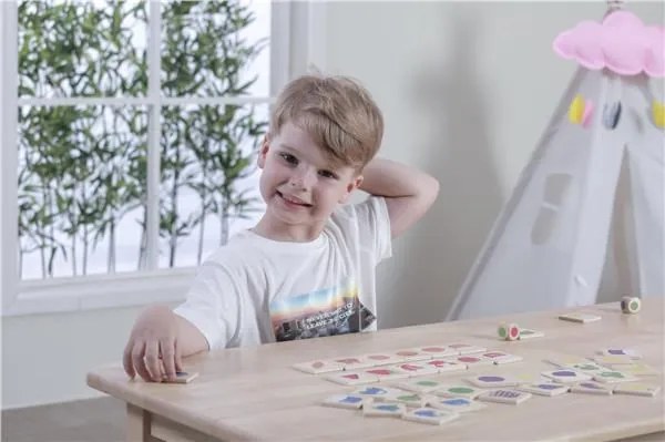 Dřevěné puzzle Barvy Viga