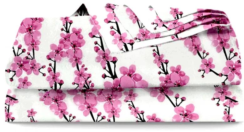 Ervi bavlněné prostěradlo - květy sakury