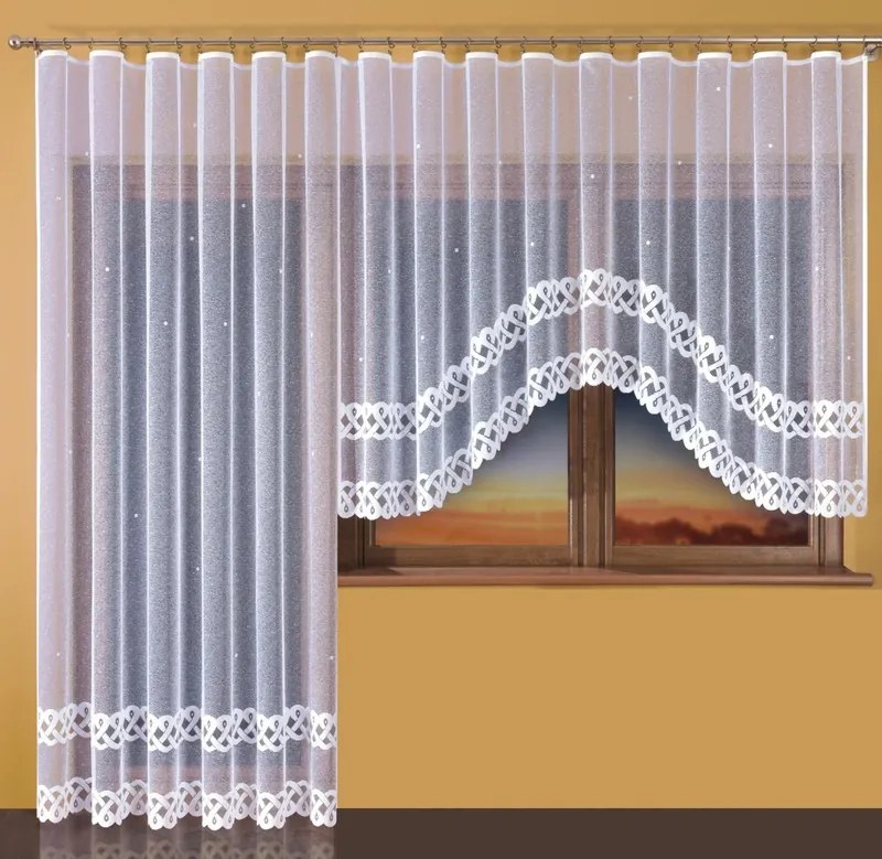 Hotová záclona - Ema 200 x 250 cm balkonový díl