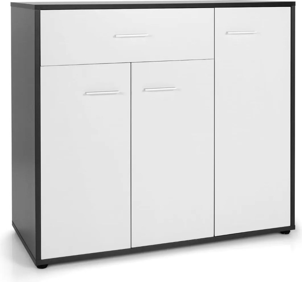 Costway Kuchyňská komoda bufetová skříňka se zásuvkovou kuchyňskou skříňkou