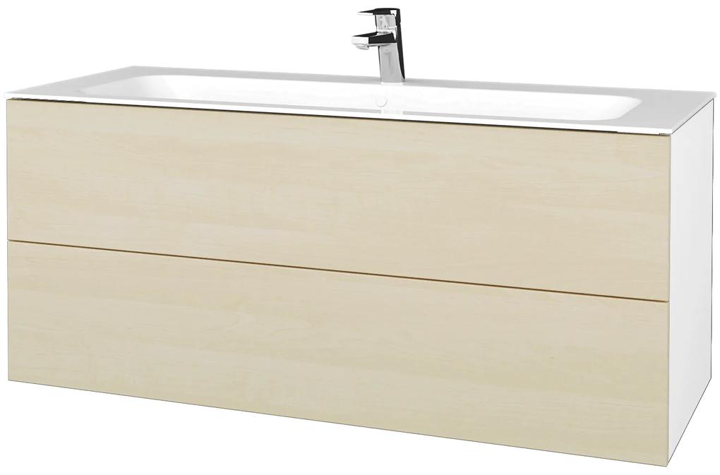 Dřevojas Koupelnová skříňka VARIANTE SZZ2 120 Varianta: N01 Bílá lesk / N07 Stone